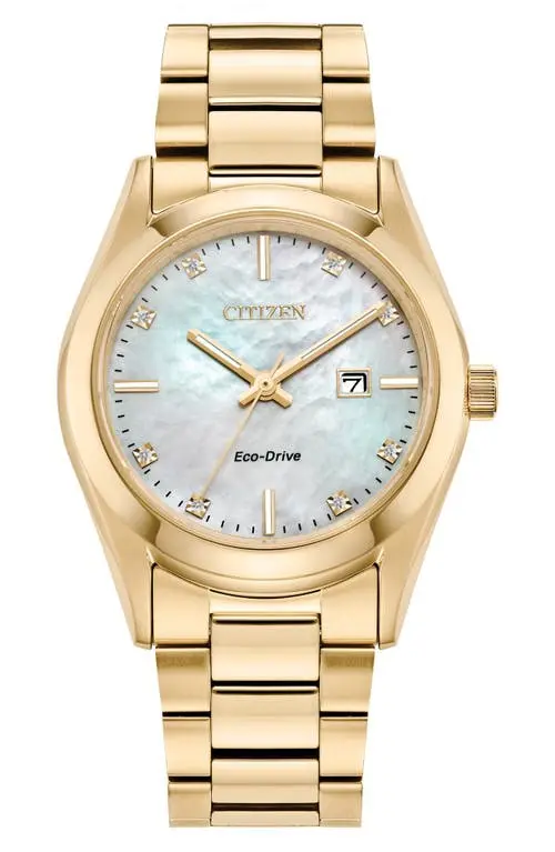 Citizen Sport Luxury Diamond Bracelet Watch - Goldone