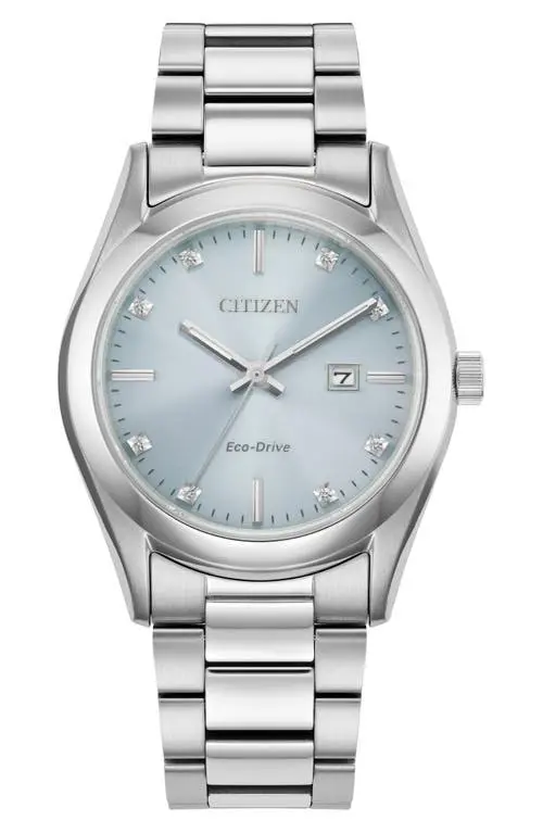 Citizen Sport Luxury Diamond Bracelet Watch - Silverone