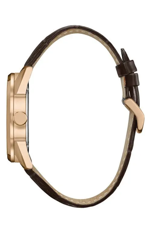 Citizen Classic Leather Strap Watch - Brown