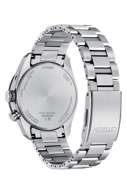 Citizen Attesa Unite With Blue Worldtime Automatic Bracelet Watch