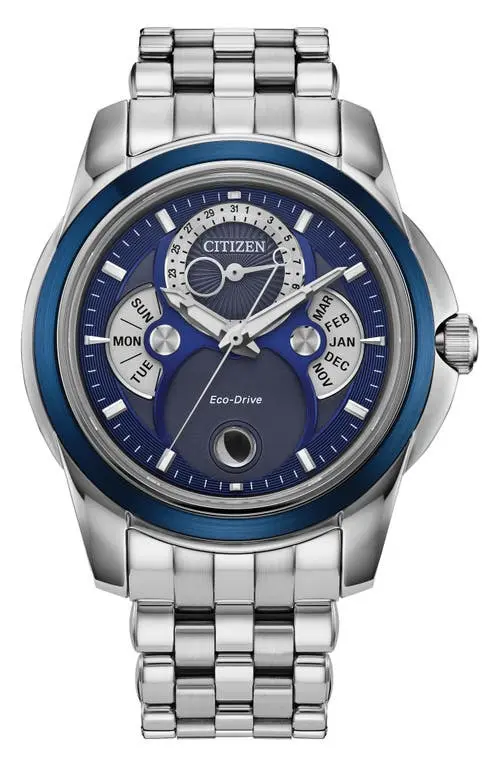 Citizen Calendrier Bracelet Watch - Silverone Blue