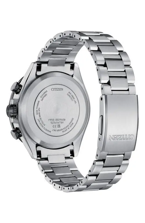 Citizen Attesa Satellite Wave Gps Gmt Bracelet Watch - Silver-tone