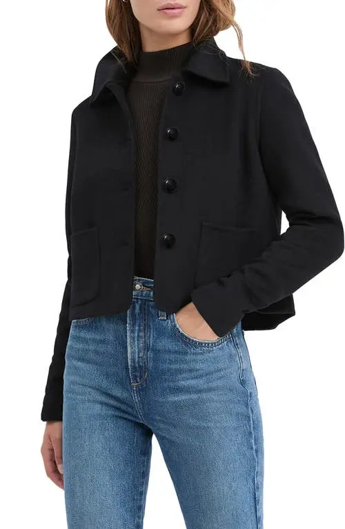 FAVORITE DAUGHTER Annabel Crop Wool Blend Jacket