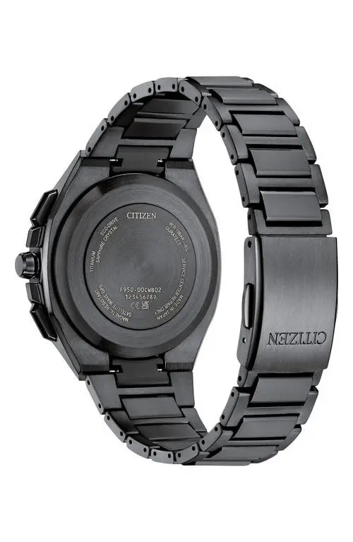 Citizen Attesa Satellite Wave Gps Eco-drive Super Titanium™ Bracelet Watch - Gray