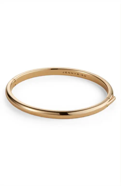 Jenny Bird Remi Hinge Bangle Bracelet - High Polish Gold