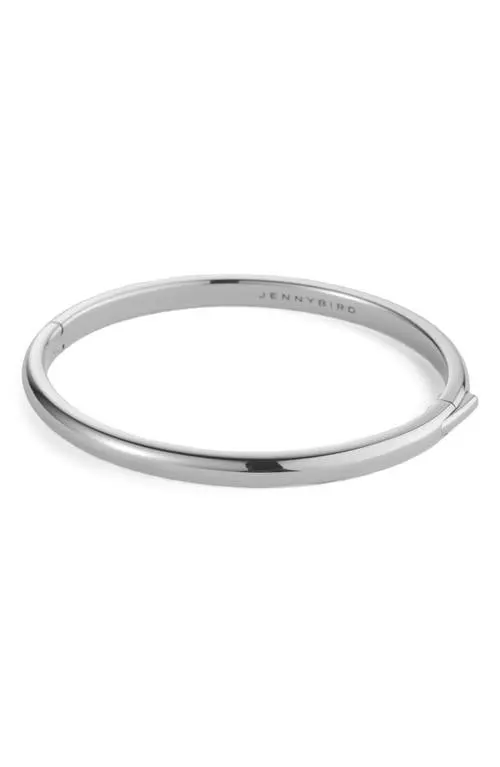 Jenny Bird Remi Hinge Bangle Bracelet - Platinum