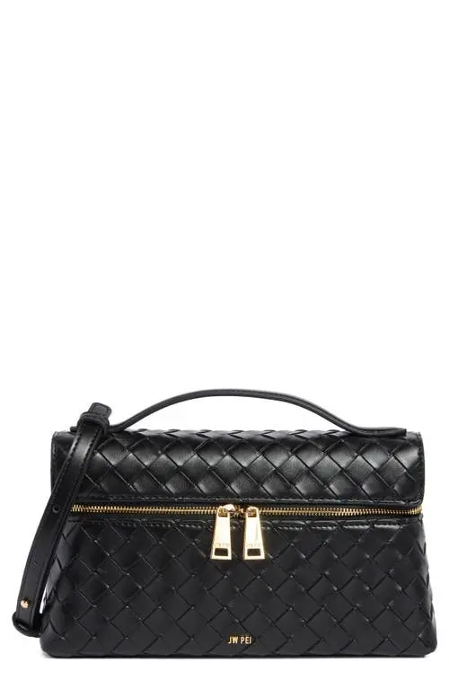 Jw Pei Woven Faux Leather Top Handle Crossbody Bag