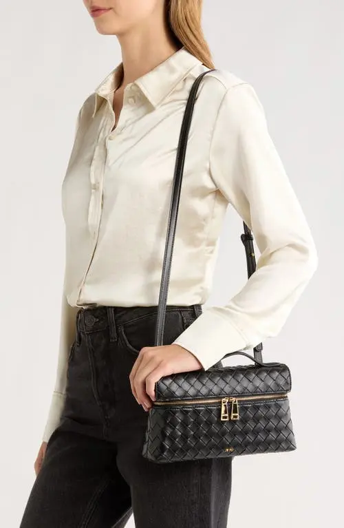 Jw Pei Woven Faux Leather Top Handle Crossbody Bag
