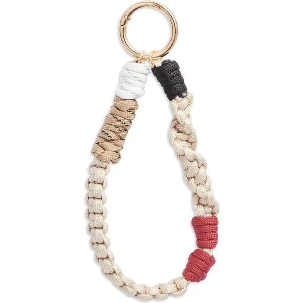 Chelsea28 Paracord Loop Bag Charm - Burgundy Multi- Gold