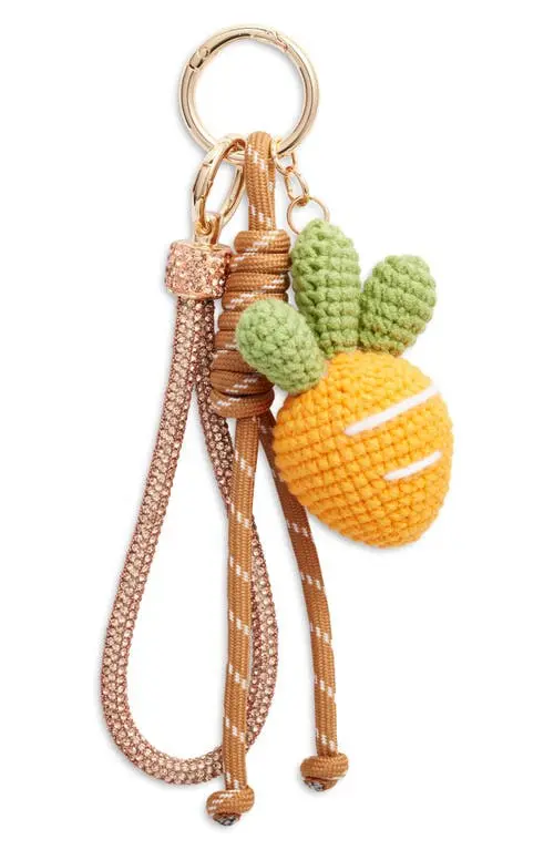 Chelsea28 Carrot Cluster Bag Charm - Orange Multi- Gold