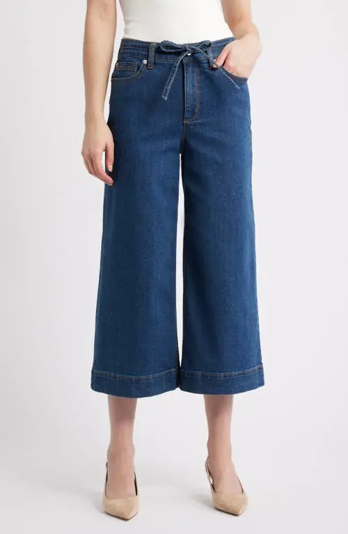 Anne Klein Wide-leg Drawstring Jeans