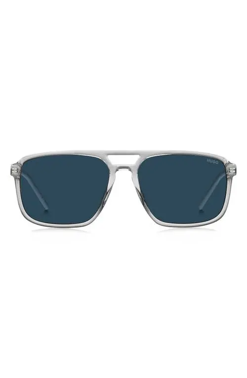 BOSS 58mm Navigator Sunglasses - Grey/blue