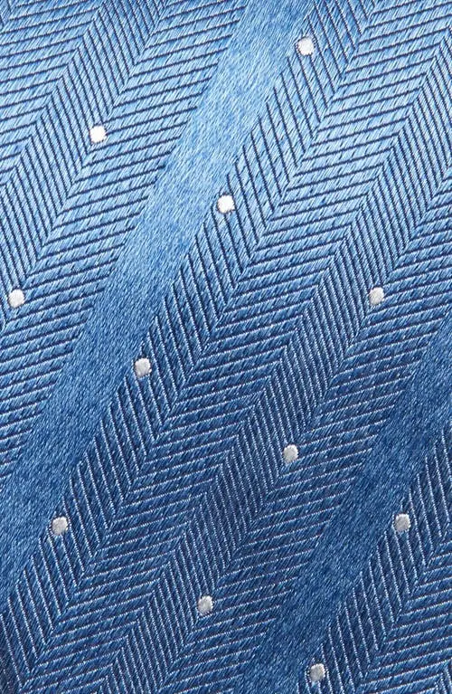 David Donahue Dot Silk Neck Tie