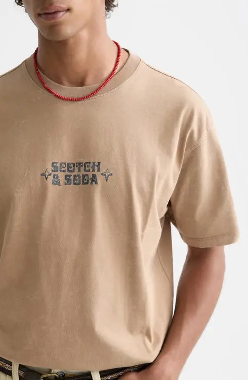 Scotch & Soda Oversize Logo Cotton Graphic T-shirt