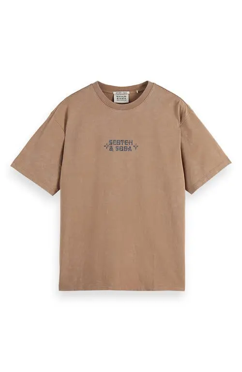 Scotch & Soda Oversize Logo Cotton Graphic T-shirt