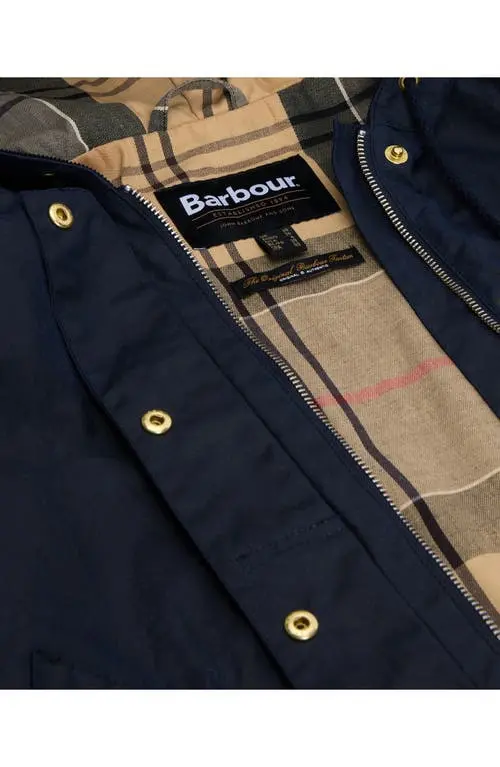 Barbour Ryedale Waxed Cotton Jacket - Royal Navy/dress Tartan