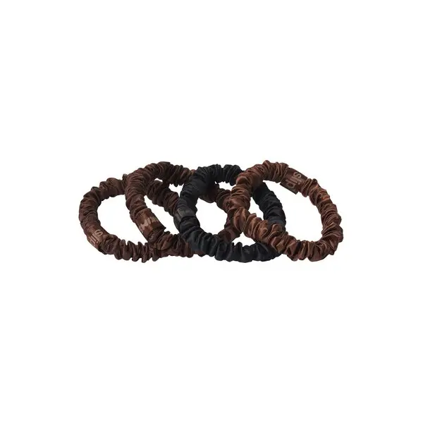 SKIMS Pure Silk Skinny Scrunchies 4-pack