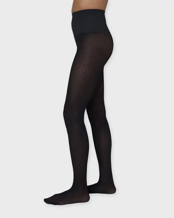 Swedish Stockings Dori Dot Tights - Black