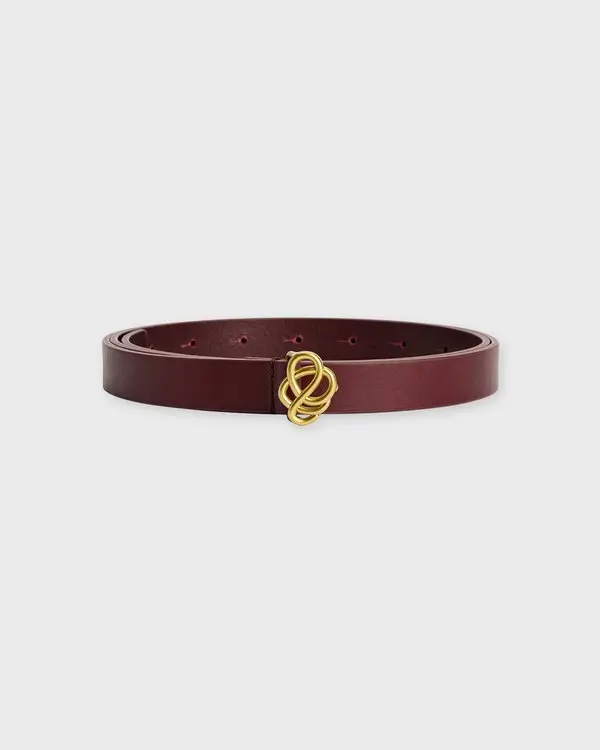 BY MALENE BIRGER Ouma Leather Belt - Cabernet