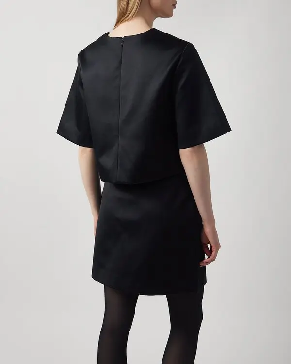 BY MALENE BIRGER Hania Cropped Blouse - Black