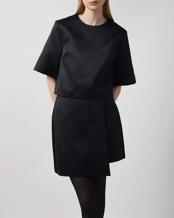 BY MALENE BIRGER Raye Wrap Mini Skirt - Black