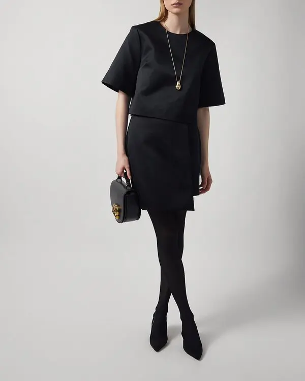 BY MALENE BIRGER Raye Wrap Mini Skirt - Black