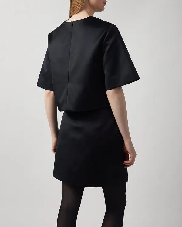 BY MALENE BIRGER Raye Wrap Mini Skirt - Black