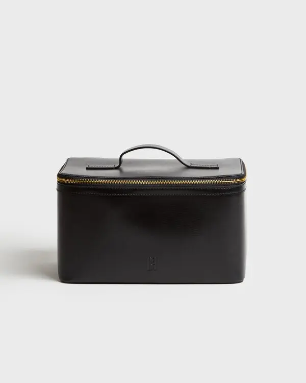 BY MALENE BIRGER Aya Leather Cosmetics Case - Black