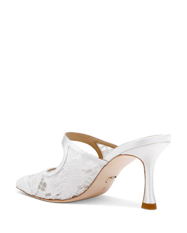 Badgley Mischka Oaklyn Pumps - White Satin