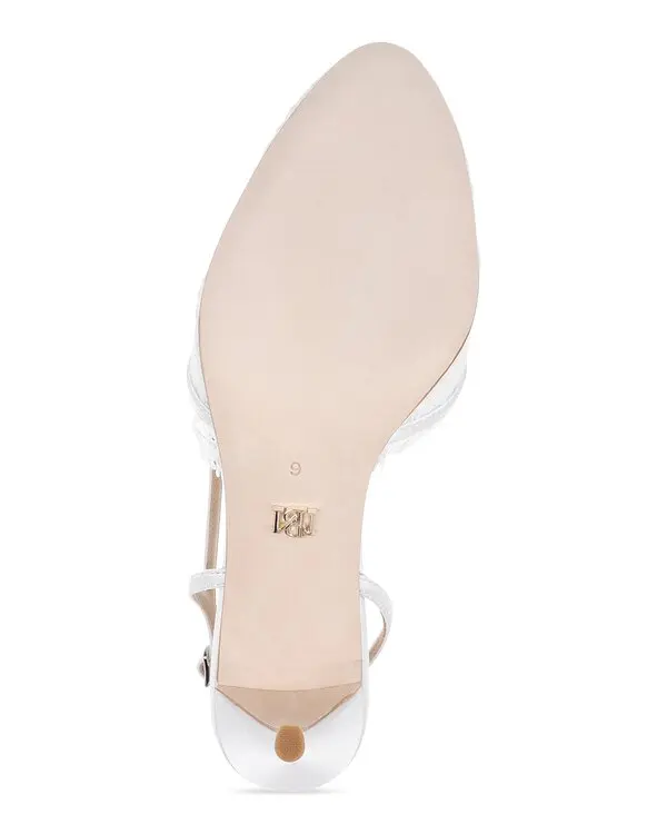 Badgley Mischka Slingback Pumps With Bow Detailing