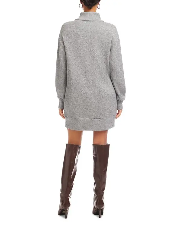Fifteen Twenty Claylee Crossover Turtleneck Dress