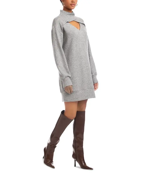 Fifteen Twenty Claylee Crossover Turtleneck Dress