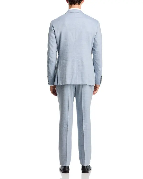 Canali Capri Linen & Wool Melange Solid Slim Fit Suit