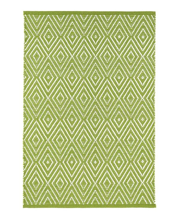 DASH & ALBERT Dash Albert Annie Selke Rdb100 Diamond Indoor/outdoor Area Rug, 5'0x8'0 - Avocado