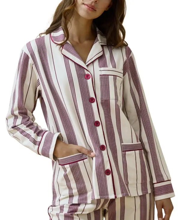 KIP Luxe Stretch Cotton Pajama Set