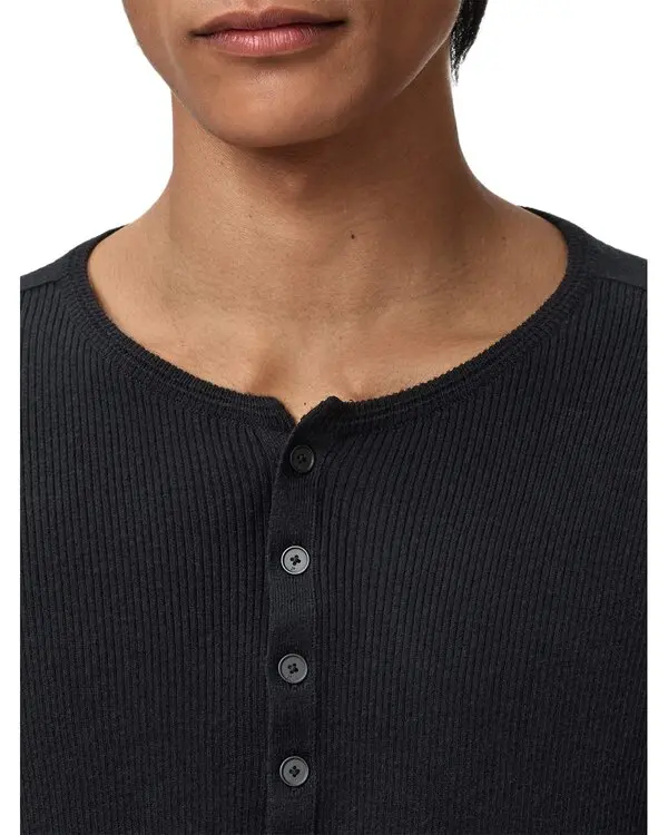 John Varvatos Javis Ribbed Long Sleeve Henley