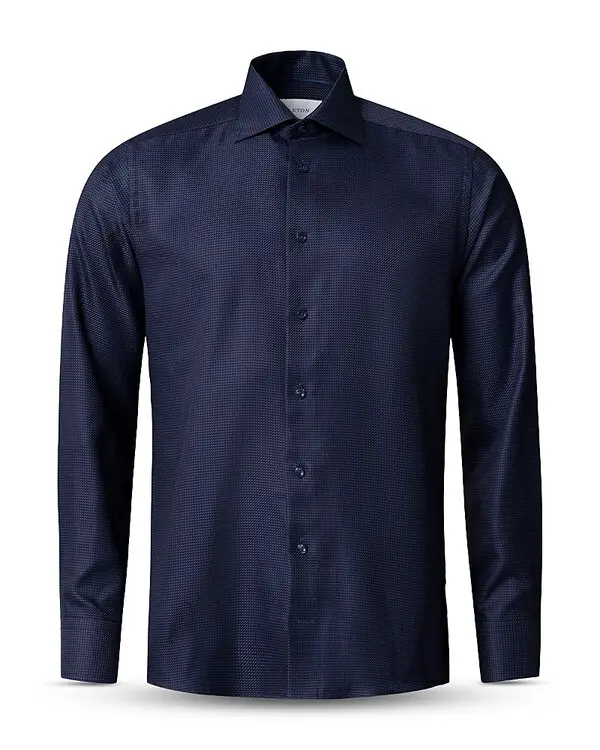 Eton Contemporary Fit Check Shirt - Navy
