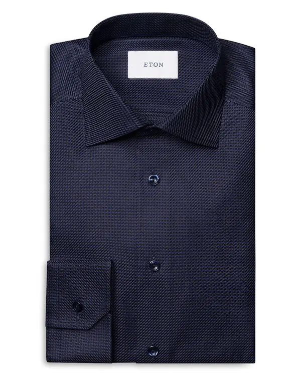 Eton Contemporary Fit Check Shirt - Navy