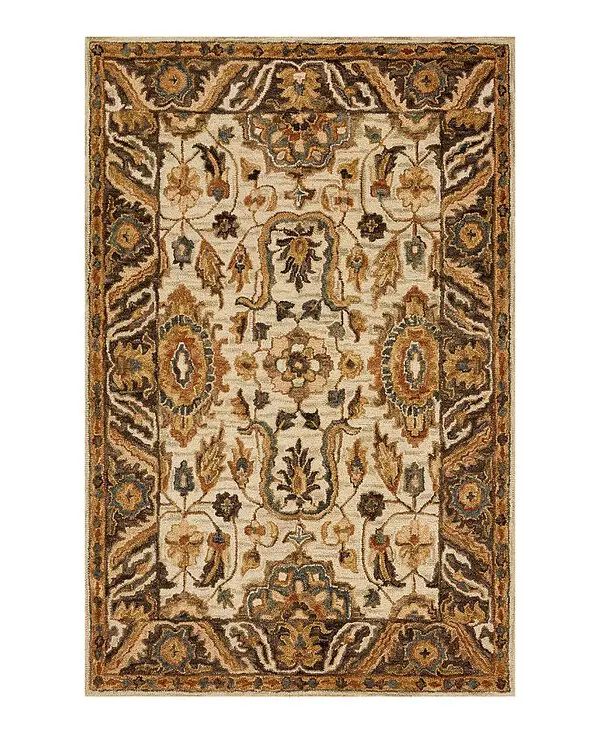 LOLOI Victoria Vk-02 Area Rug 5'0x7'6 - Ivory/dark