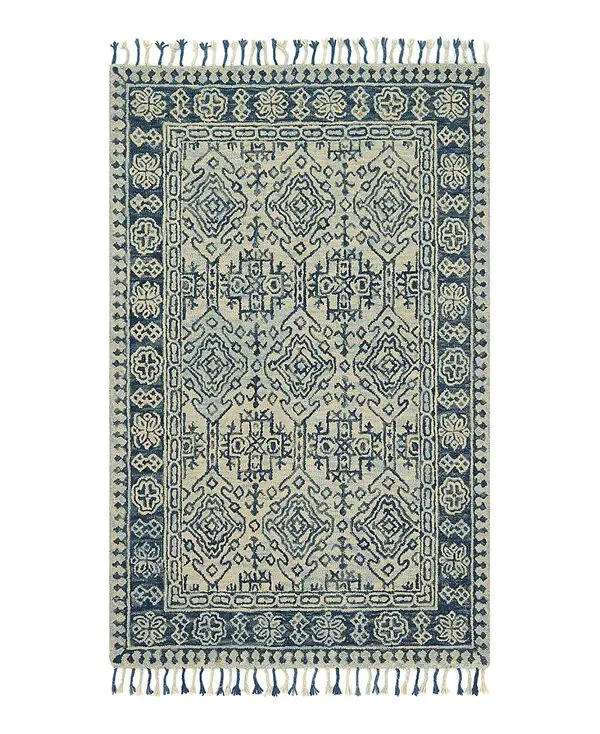 LOLOI Zharah Zr-09 Area Rug 7'9x9'9 - Mist/blue