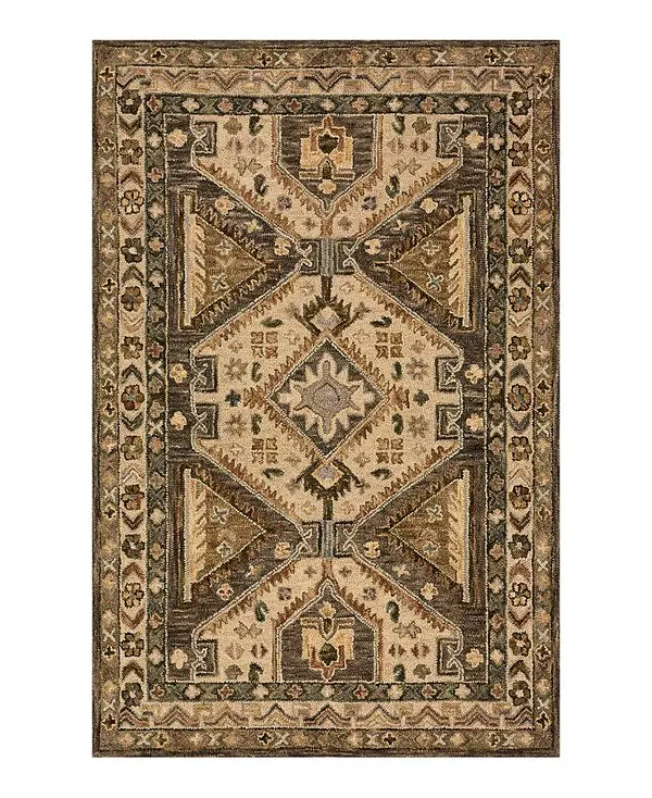 LOLOI Victoria Vk-07 Area Rug 5'0x7'6 - Walnut/beige