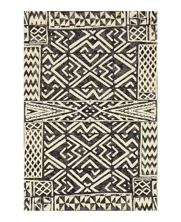 LOLOI Mika Indoor/outdoor Mik-13 Area Rug 6'7x9'4 - Ivory/blue
