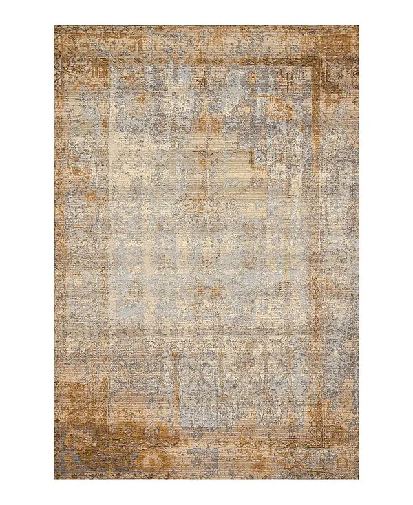 LOLOI Mika Indoor/outdoor Mik-11 Area Rug 6'7x9'4 - Ivory/copper