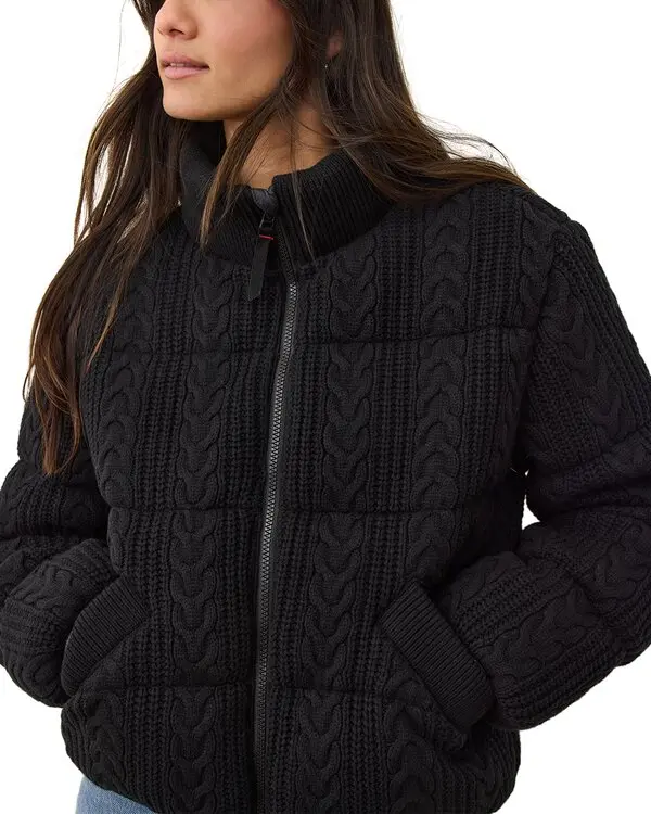 Marine Layer Sweater Knit Puffer Jacket