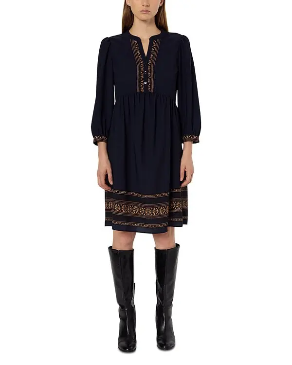 Gerard Darel Louisa Trimmed Dress