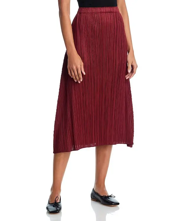 Issey Miyake Pleated Midi Skirt