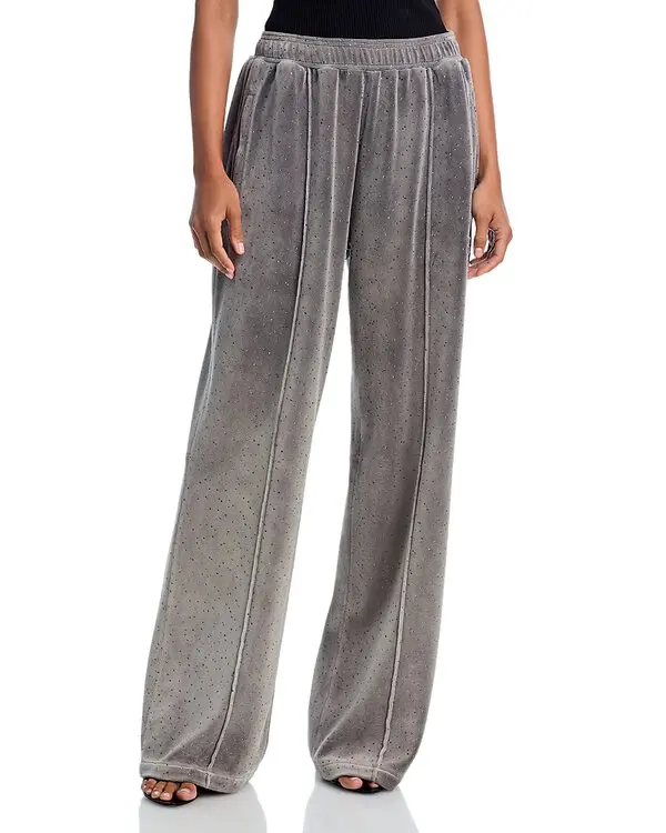 Alexander Wang Embellished Sweatpants - Titanium