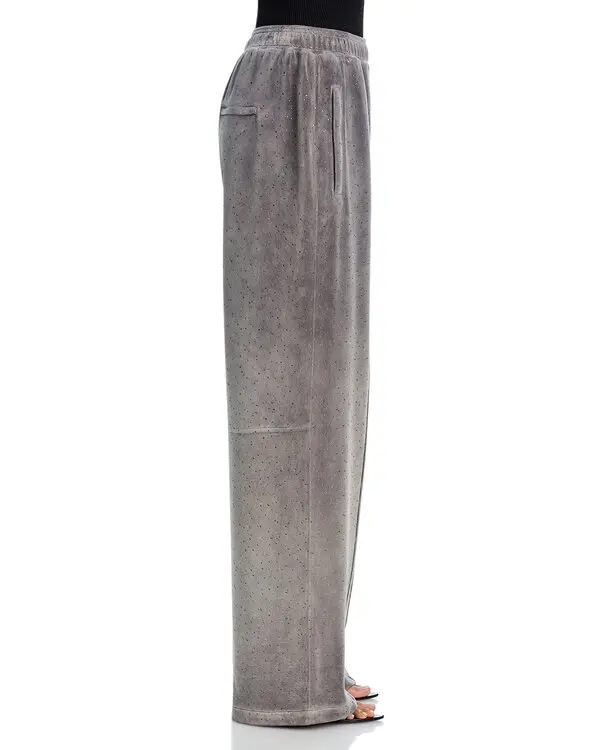 Alexander Wang Embellished Sweatpants - Titanium