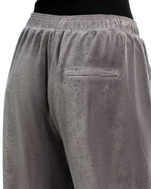 Alexander Wang Embellished Sweatpants - Titanium