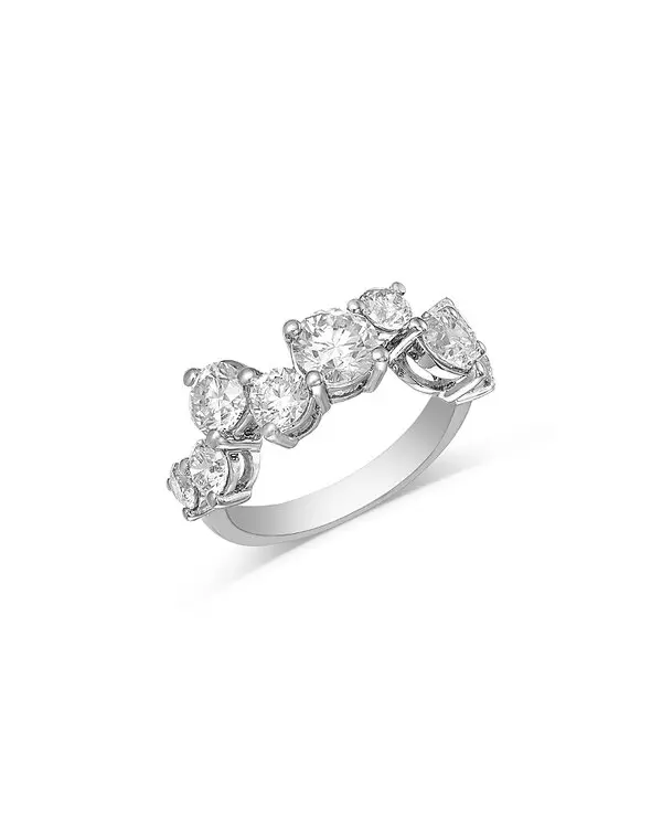Bloomingdale'S Diamond Cluster Band 3.0 Tcw In 14k - White Gold